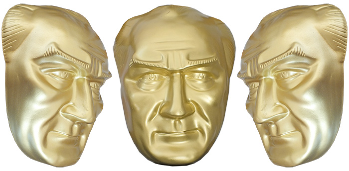 40 cm Fiberglass Atatürk Maskı